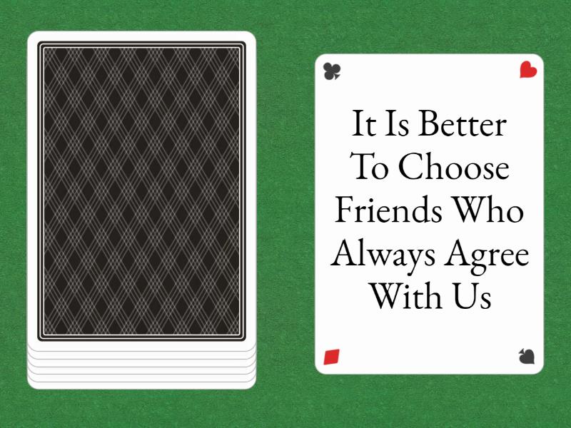 Friendship - Speaking cards