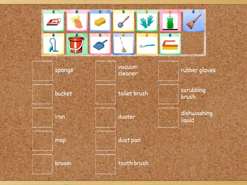 Cleaning Vocabulary - Match up