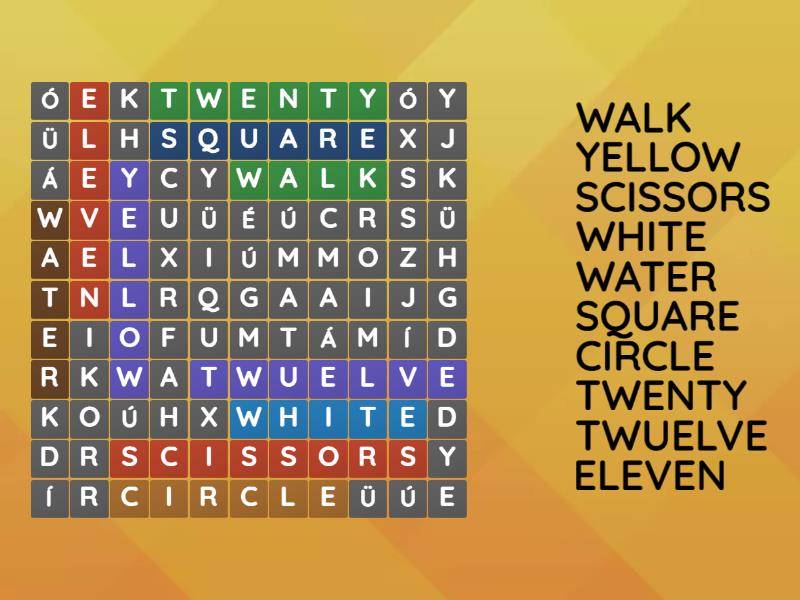 sopa de letras "muy facil" - Wordsearch