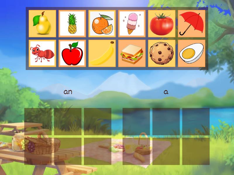 FF1 Unit 9 a/an - Group sort