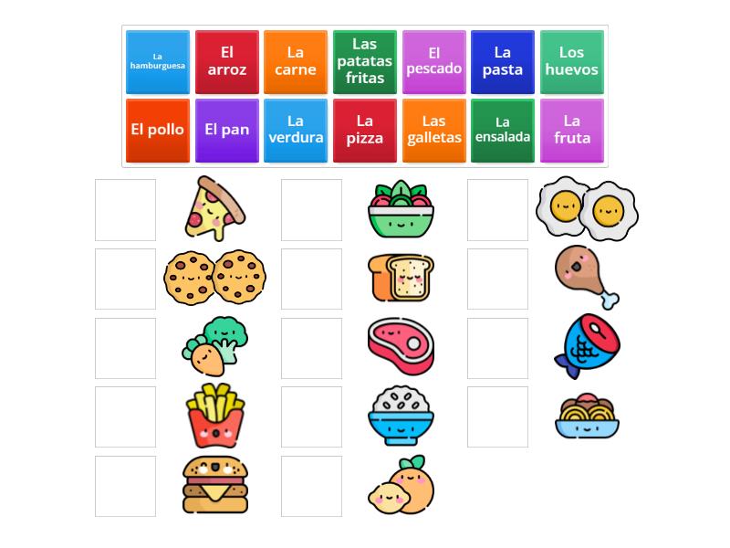 La comida año 2 (Matching) - Match up