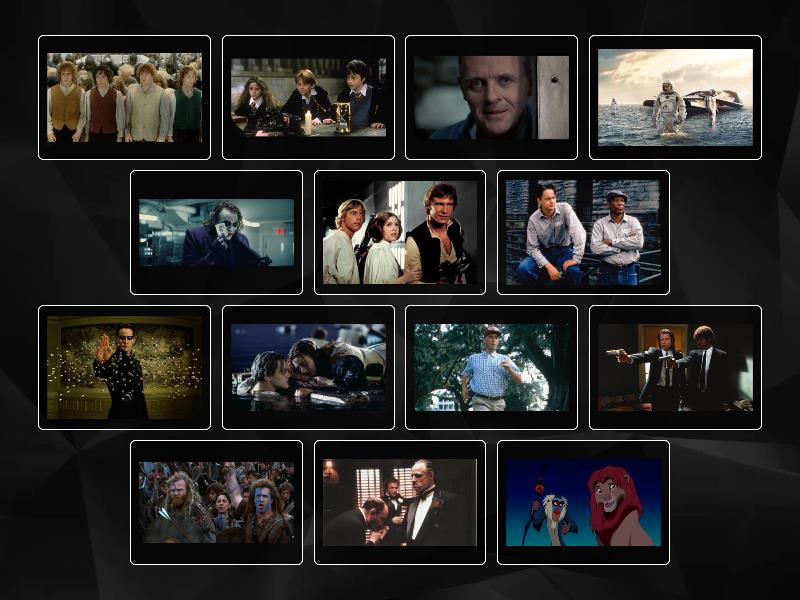 Film Guessing Game - Flip tiles