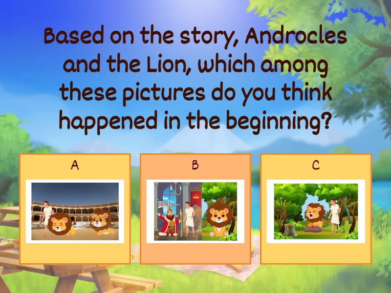 Androcles and the Lion (Sequencing of Events) - Quiz