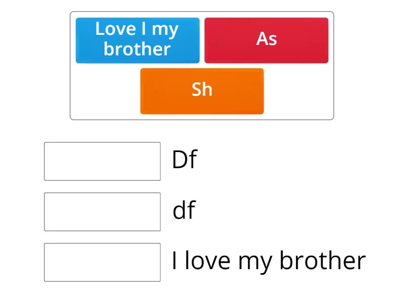Simple sentences - Match up