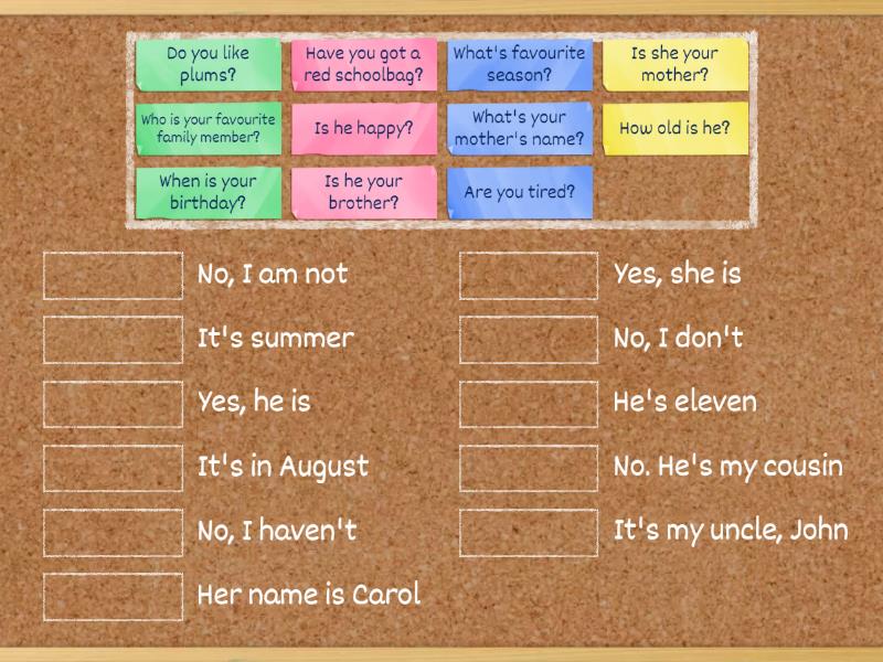 QUESTIONS -UNITS 1-2- REVISION (HF1 - STARTER - Match up
