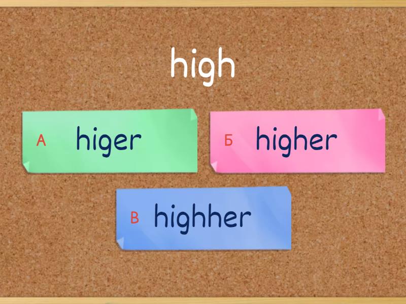 comparatives - Cuestionario