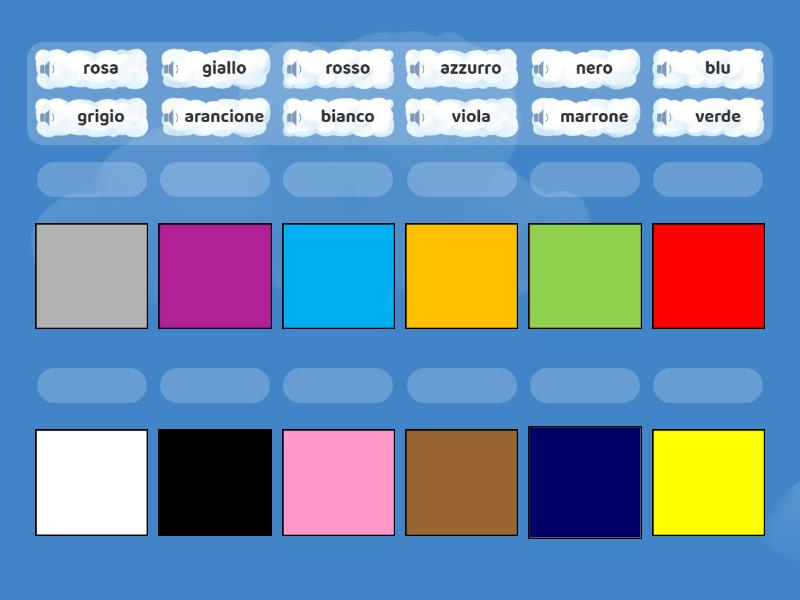 ITALIANO - i colori - Match up