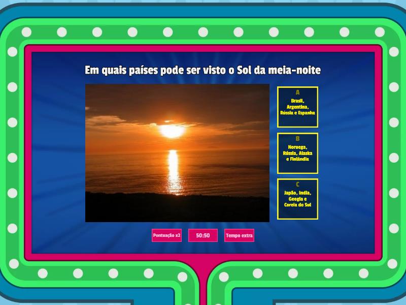 Movimentos da Terra - Gameshow quiz