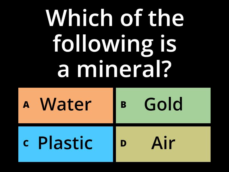 SCI - Rocks and Mineral - Quiz