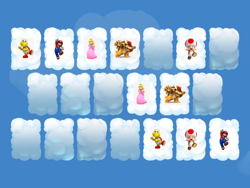 Copia de JUEGO DE MEMORIA MARIO BROS - Matching pairs