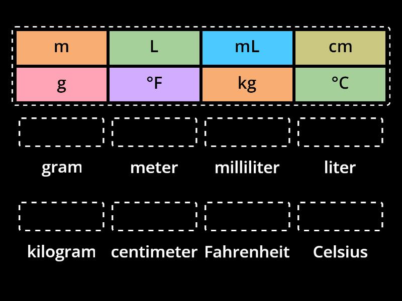 K12 Science - Grade 2 Q3 Units of Measurement Symbols - Match up