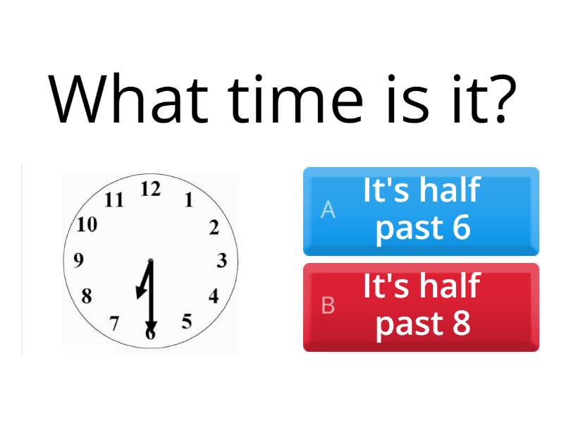 Half past the hour - Quiz