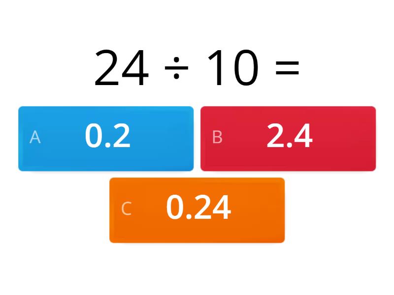 Dividing By 10 And 100 Quiz