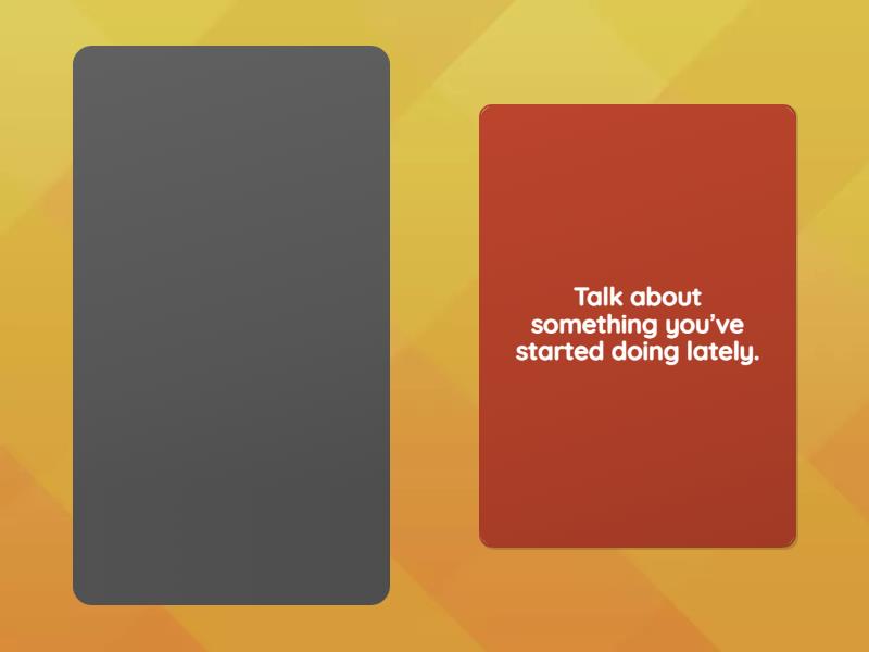 Speaking Units 1-5 - Speaking cards