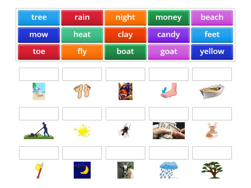 Mixed Vowel Teams - Match up
