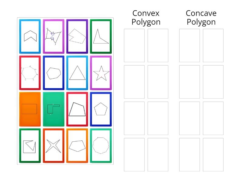 Concave & Convex Polygons - Group sort