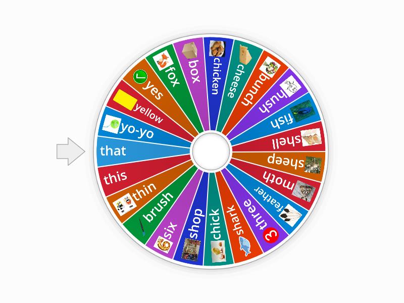 Phonics 6 - Random wheel
