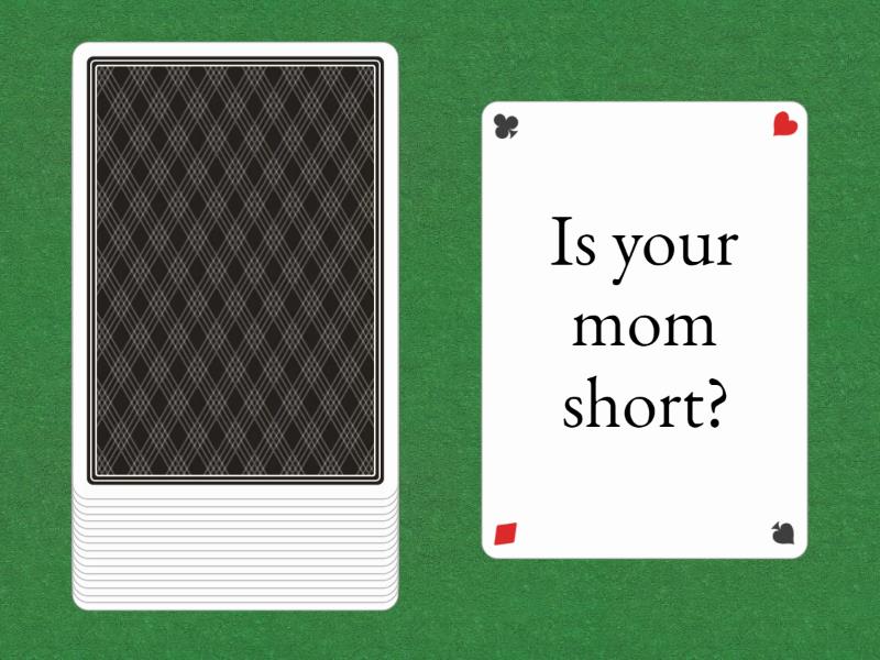 A1 Speaking: Verb to be practice - Speaking cards