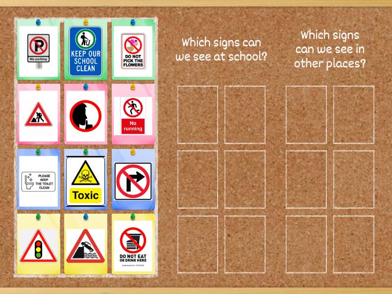 Chapter 2 Grammar 2 'must' & 'must not' - Group sort