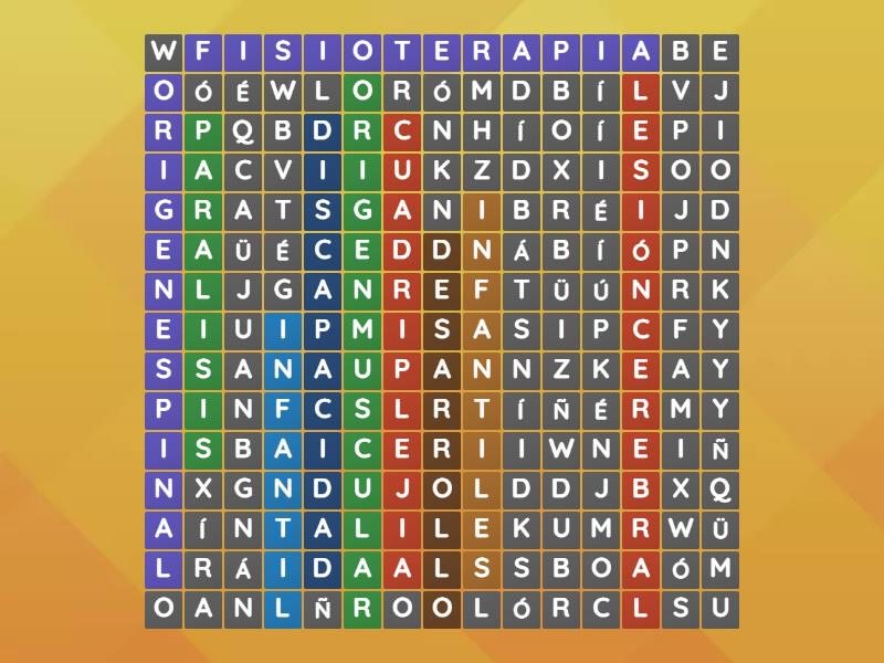 Sopa de letras - Wordsearch