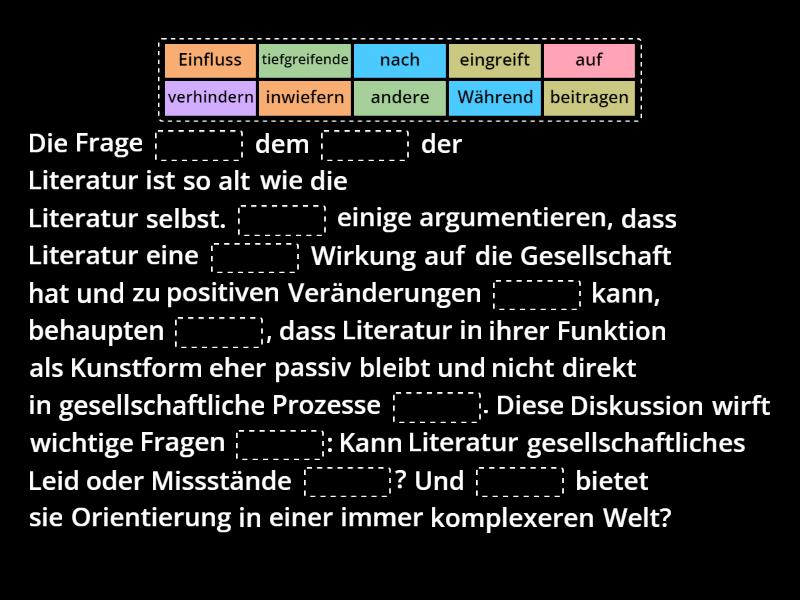Telc C1 Hochschule Schreiben Complete The Sentence