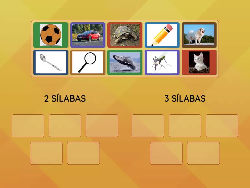 DESCUBRE LAS SÍLABAS - Group sort