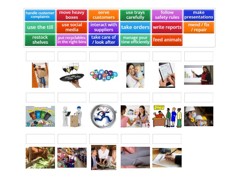 Job- Related Skills - Match up