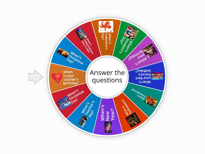 DATES - Wheel - Spin the wheel