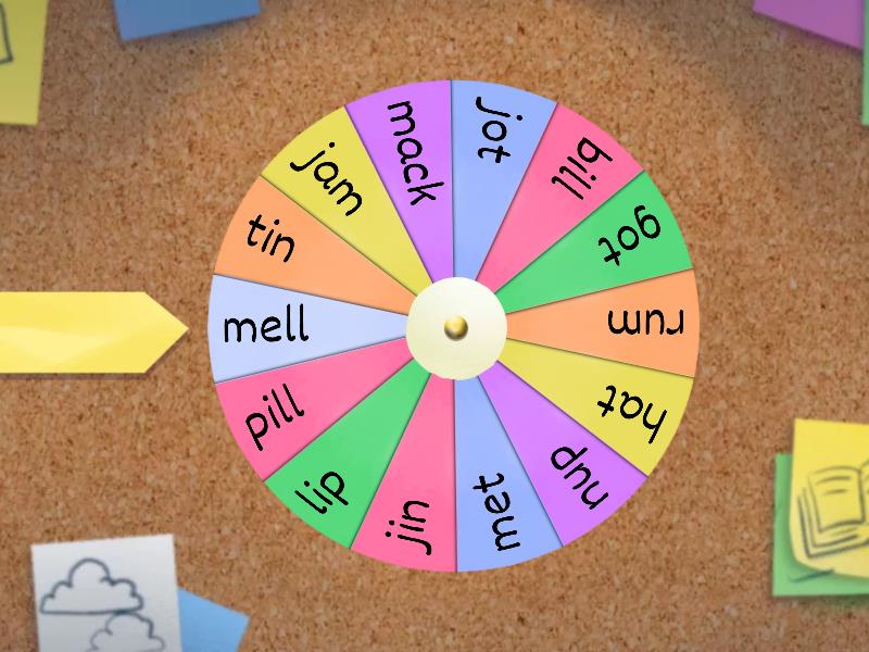 Phonics wheel - Spin the wheel