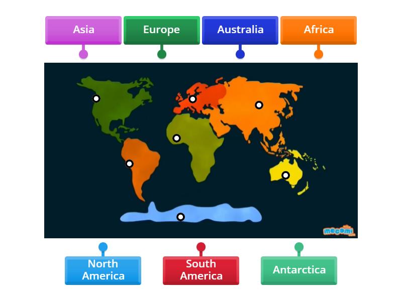 *Continents* - Labelled diagram
