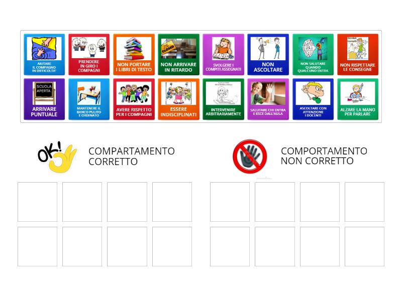 REGOLE DELLA CLASSE - Group sort