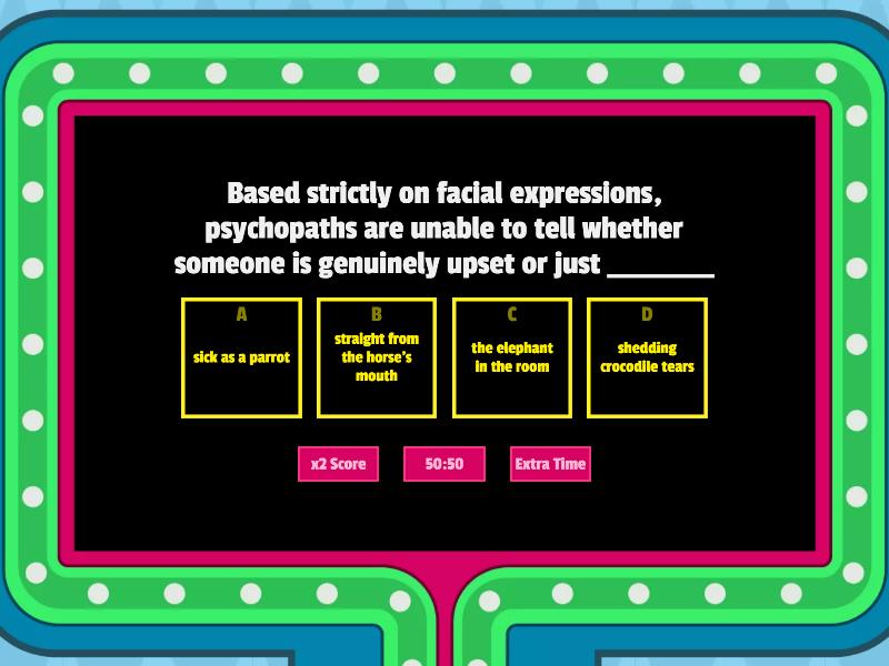 Multiple choice - Gameshow quiz