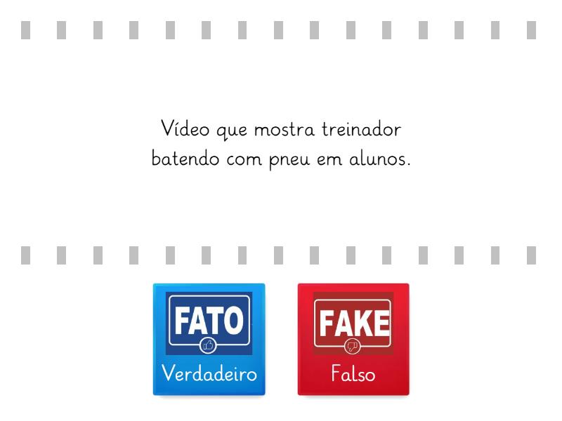#FATO OU FAKE!!! - Verdadero o falso