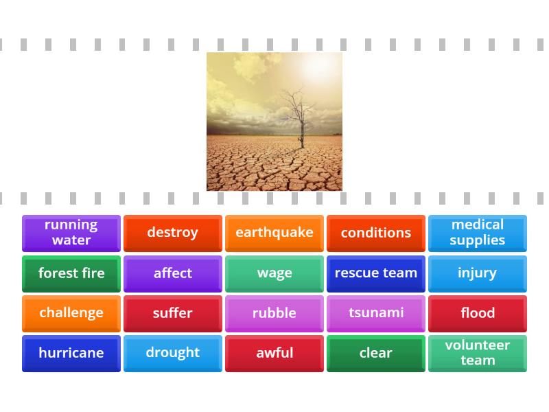 Starlight 6 Unit 5a Vocabulary - Find the match