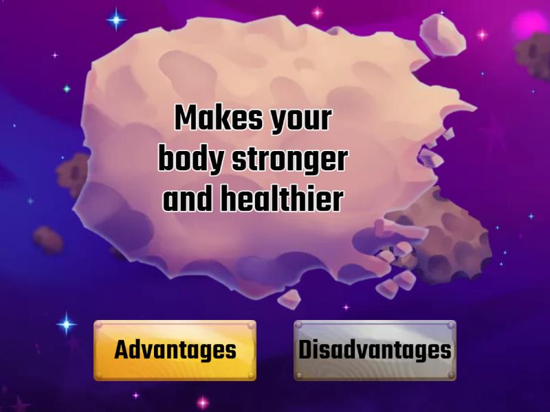 Doing sports: advantages and disadvantages - Verdadero o falso Doing sports: advantages and disadvantages - Verdadero o falso