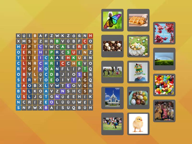 Easter Traditions - Sopa de letras