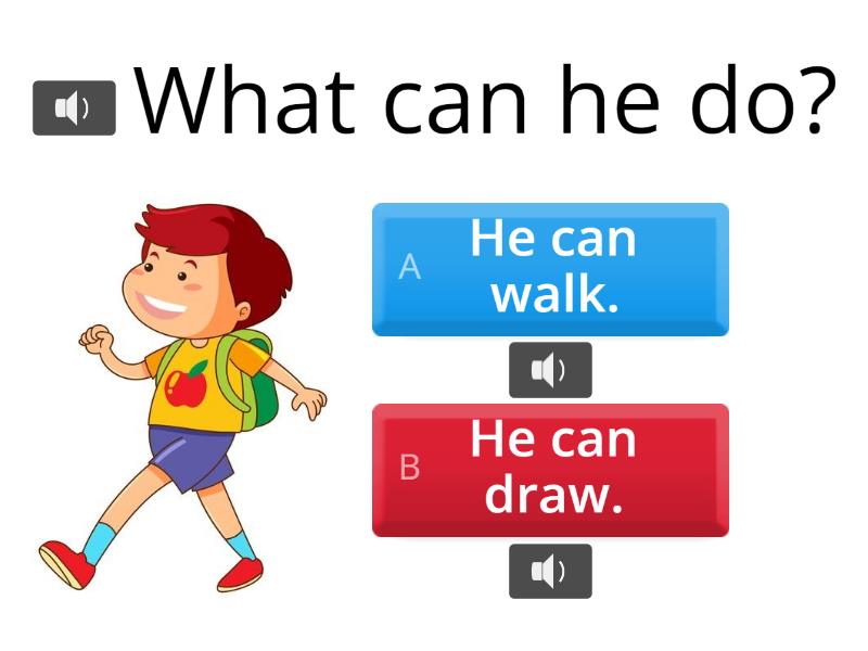 What can/can't s/he do? - Quiz