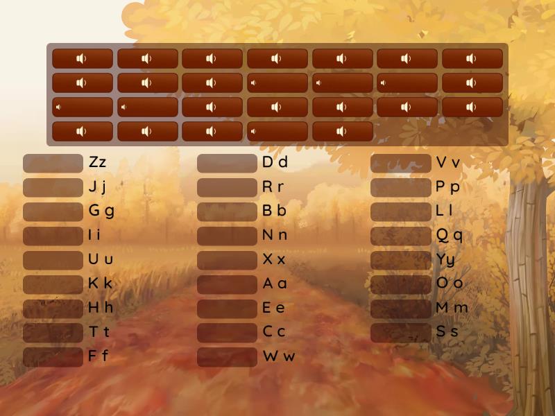 Alphabet + - Match up