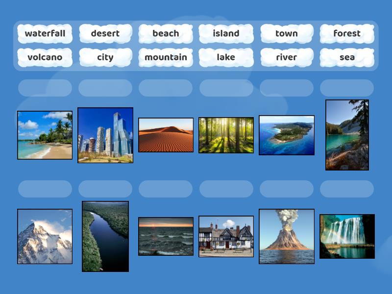 GG2 Unit 4 Geographical features - Match up