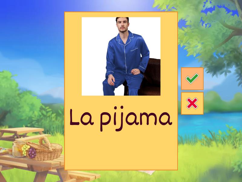 Los colores y la ropa ELE - Tarjetas flash