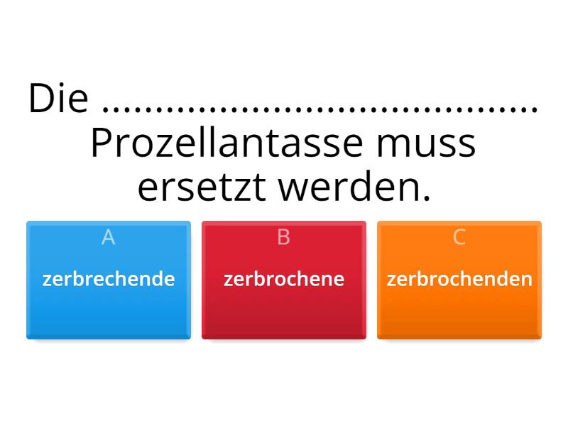 Partizip I und II Linie 1 B2 - Quiz