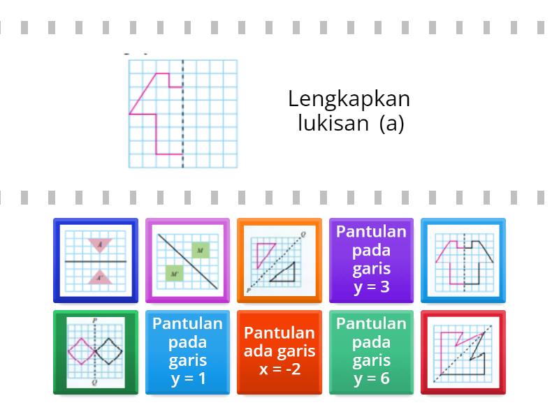 Kuiz Pantulan Matematik Tingkatan 2 - Find the match