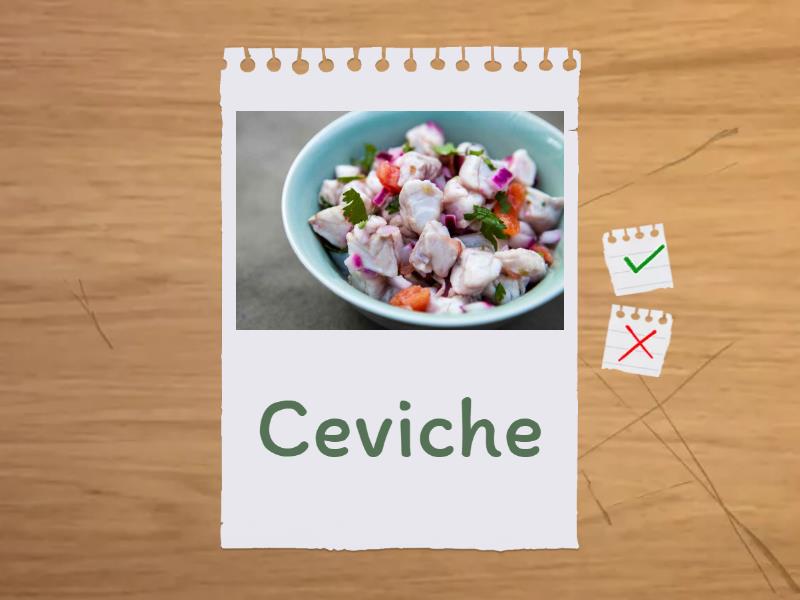 Describe the recipe with your partner! - Flash cards
