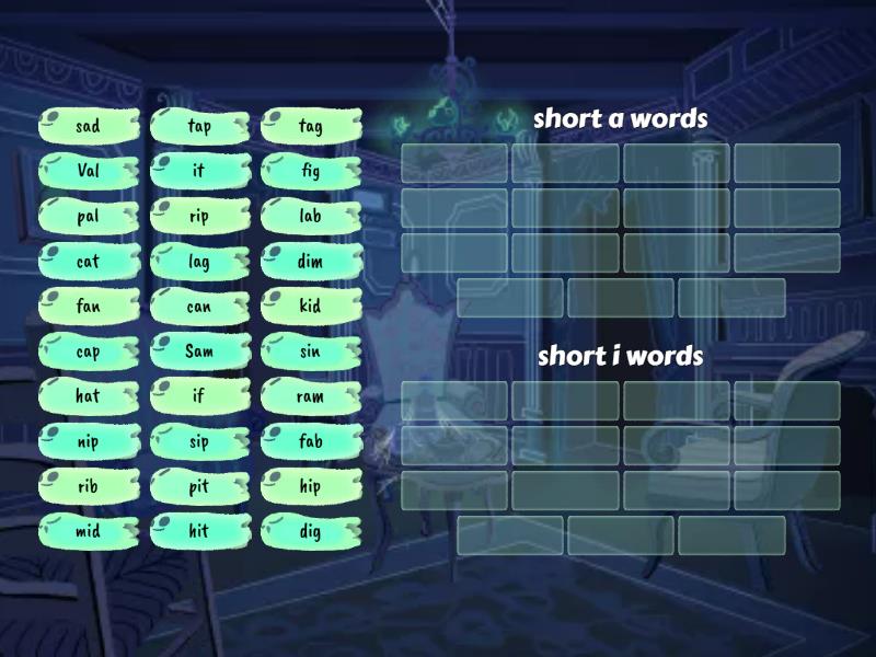 Short a Short i Sort - Group sort