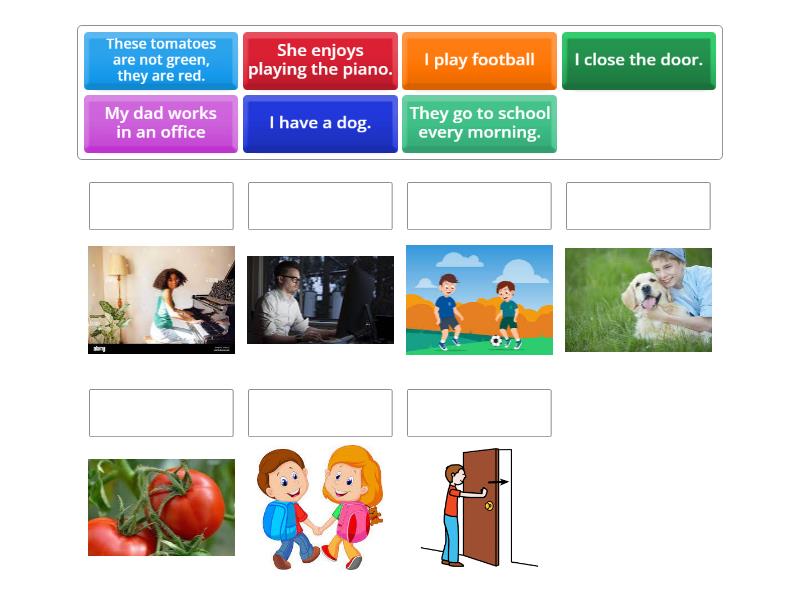 PRESENT SIMPLE - Match up