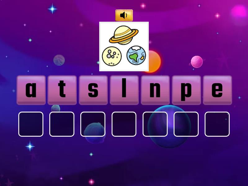 Space Vocabulary - Anagram