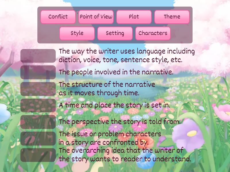 Narrative Elements - Match up