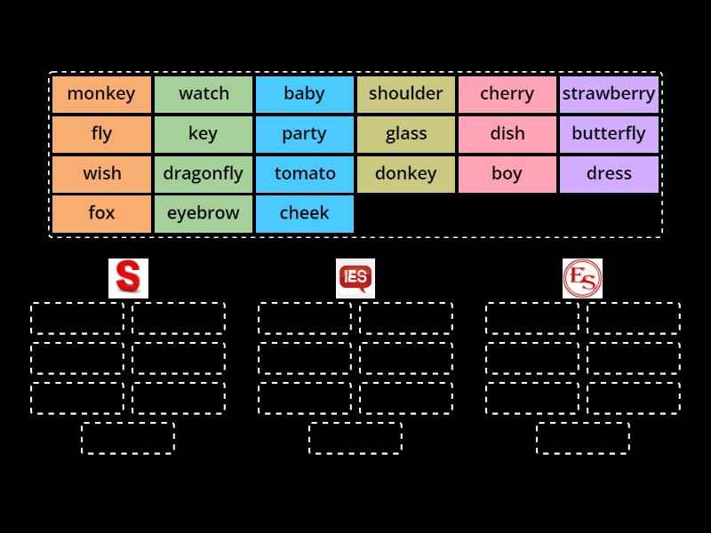AS2 Unit 6 Nouns groups - Group sort