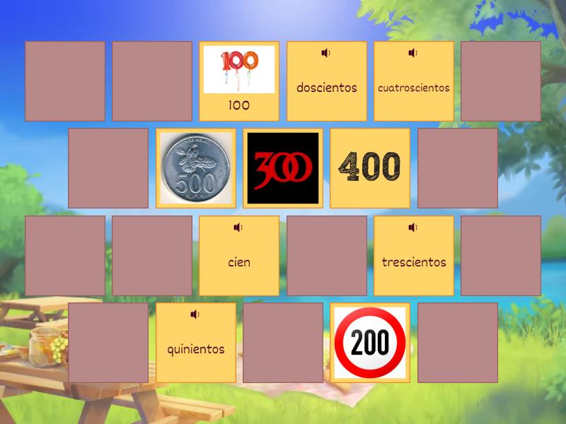 100 a 1000 - Matching pairs