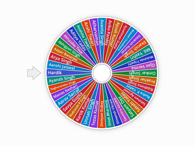 Class 5E - Spin the wheel
